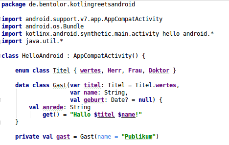 Kotlin für die moderne Android-Entwicklung